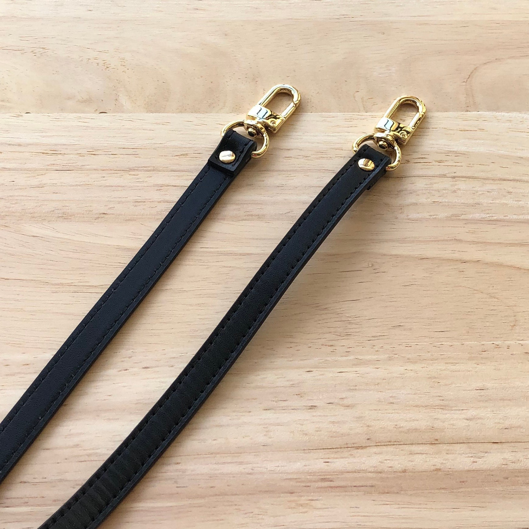 Black Faux Leather Purse Strap Adjustable Shoulder Bag Strap - Etsy