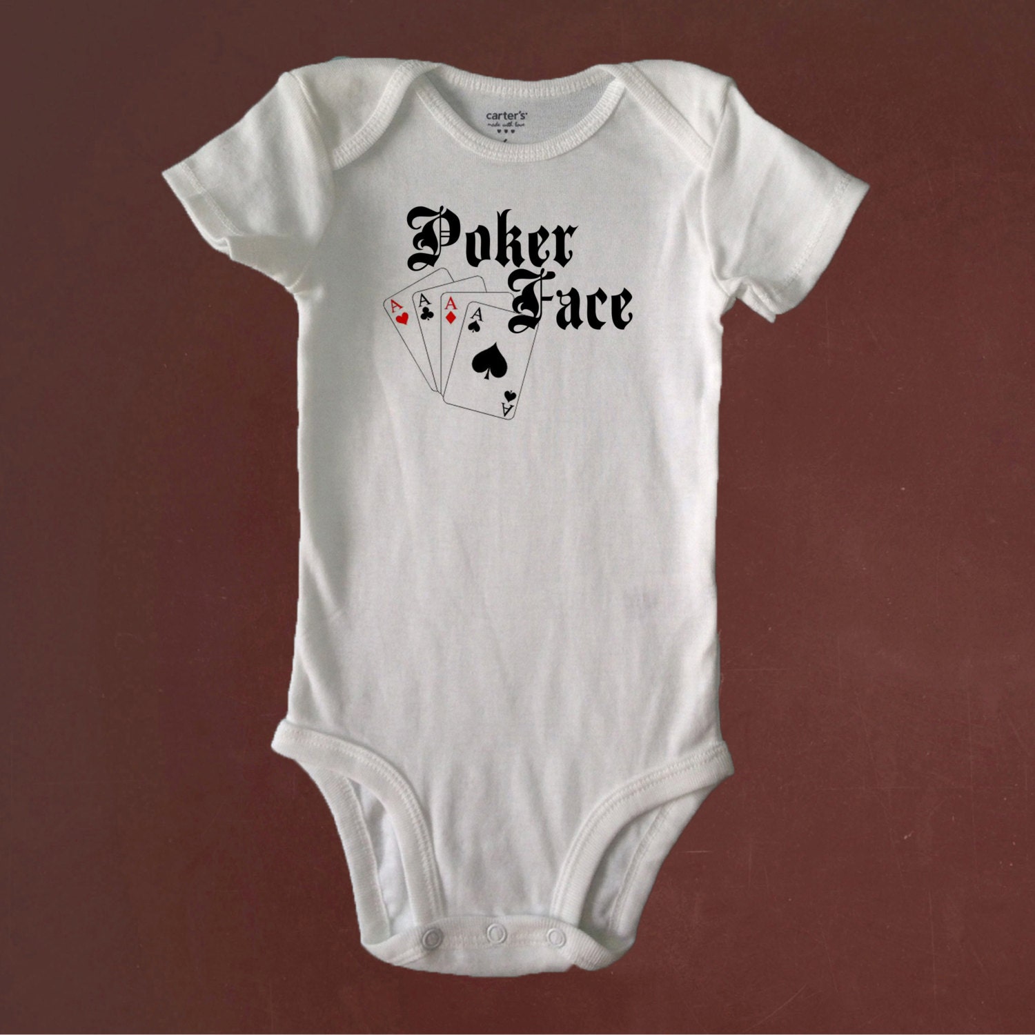 Show Me Your POKER FACE, Cards, Bodysuit or Toddler Tee, Baby Shower ...