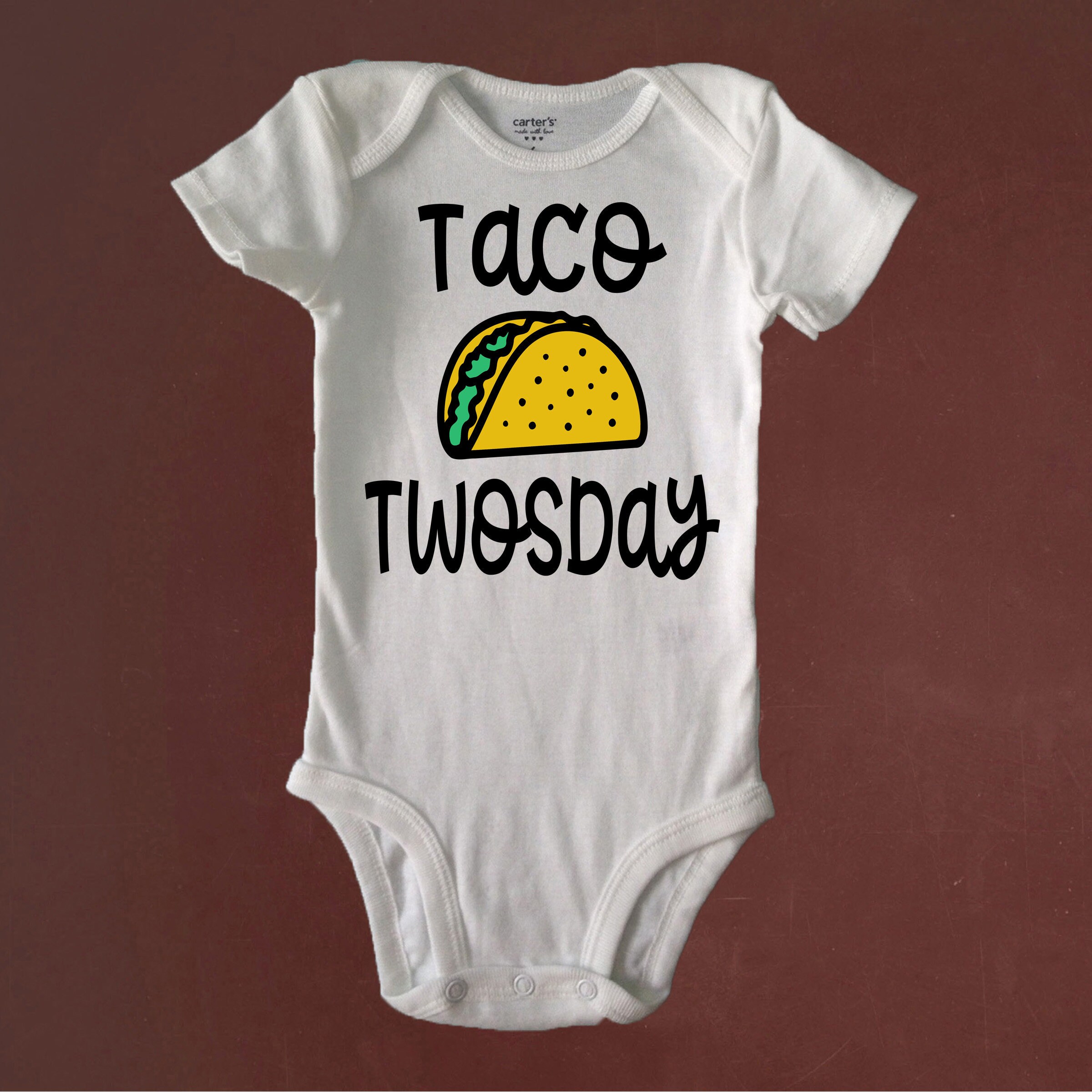 TACO TWOSDAY Taco Tuesday Two Year Old Twins Funny - Etsy