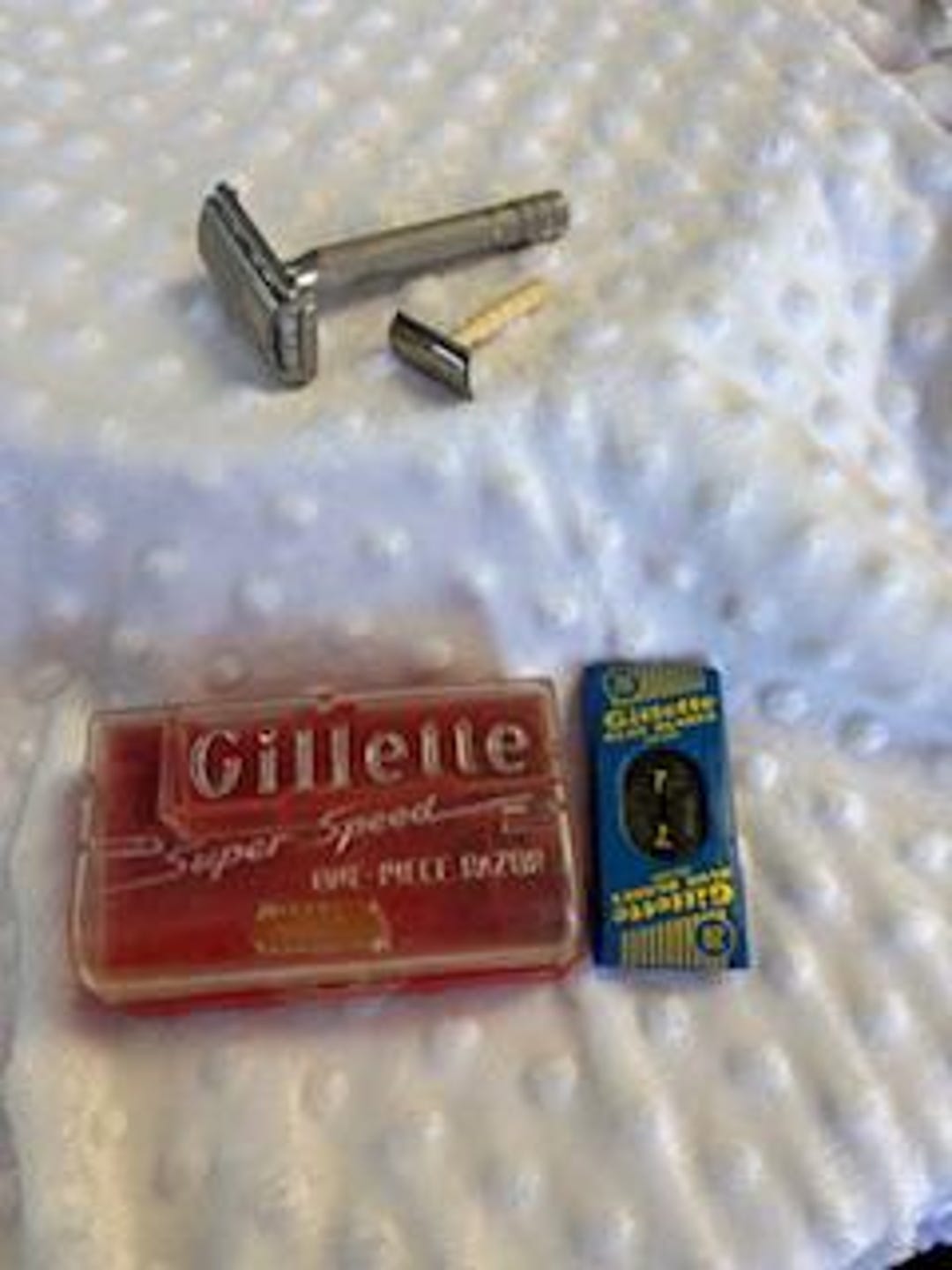 Gillette Super Speed One-piece Razor With Original Case, Blade ...