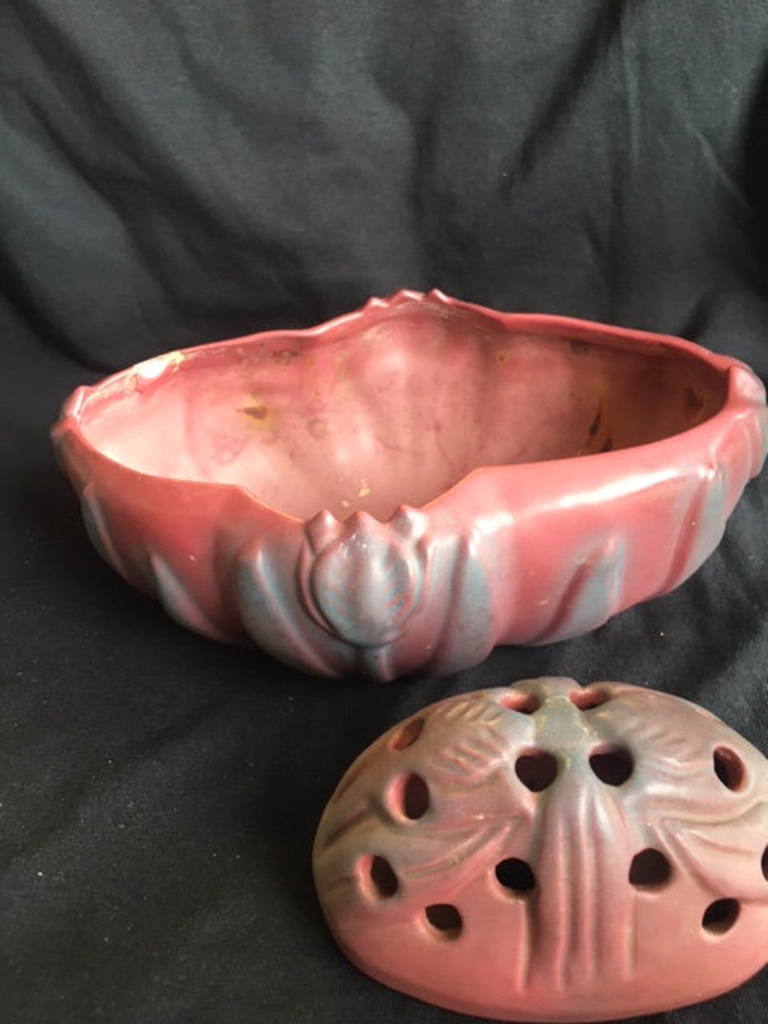 Van Briggle 1920-1930 Matte Mulberry Frog. - Etsy