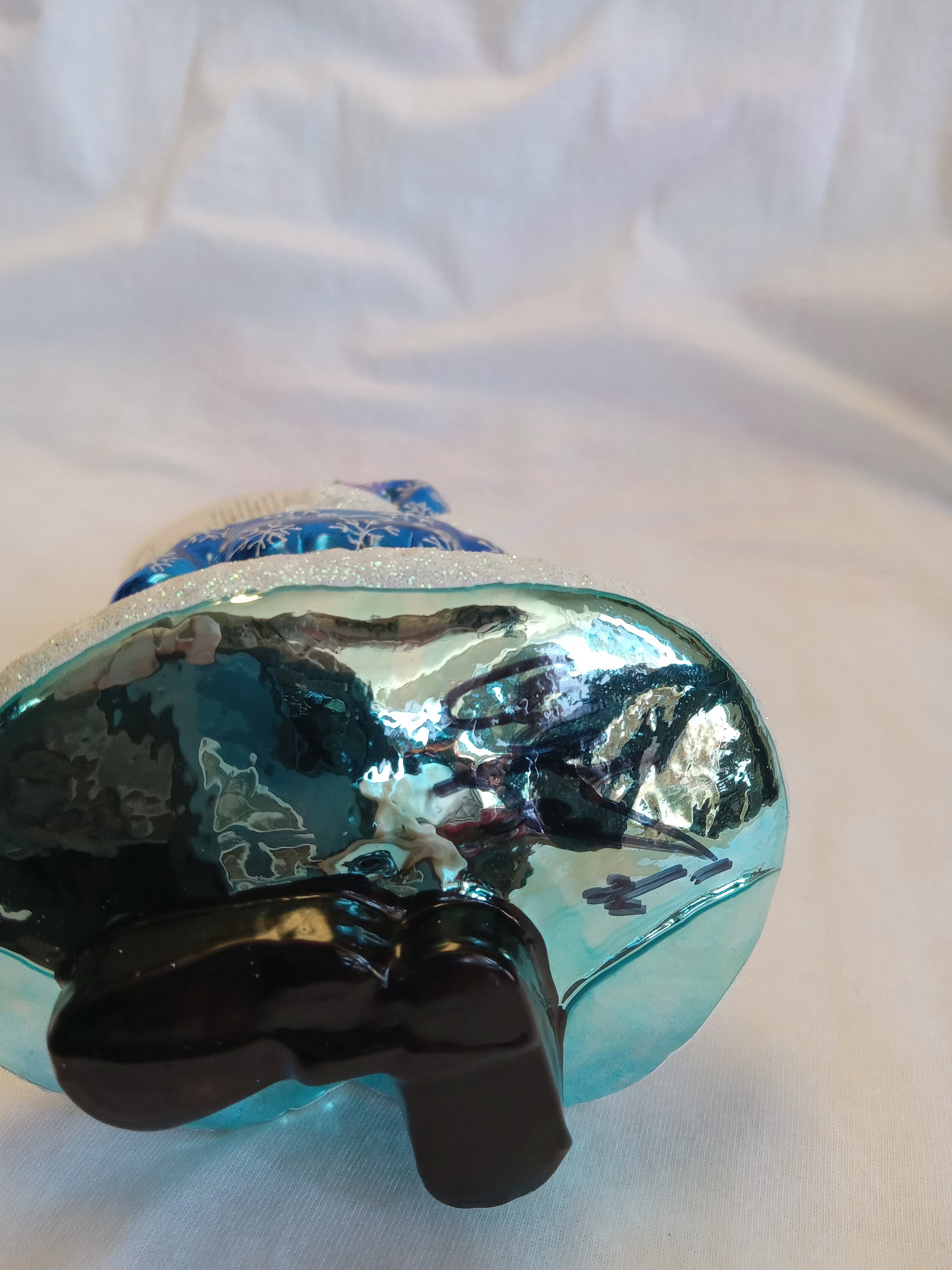 Christopher Radko snow Nick Glass Ornament - Etsy