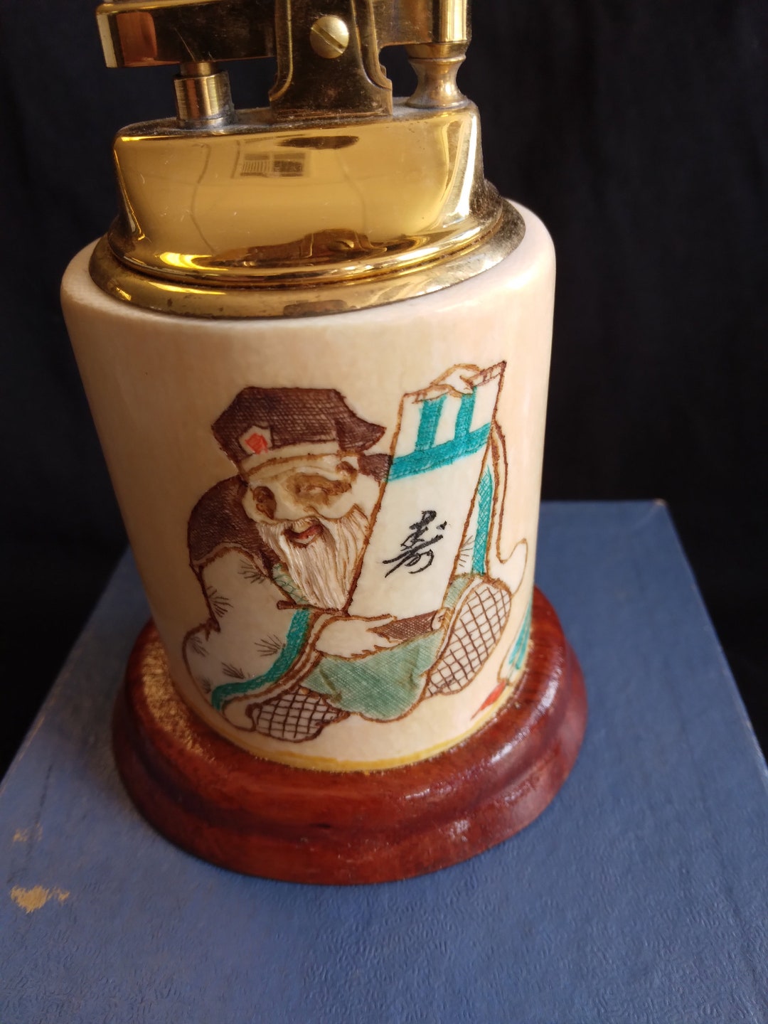 Vintage Hand-carved Japanese Lighter. - Etsy
