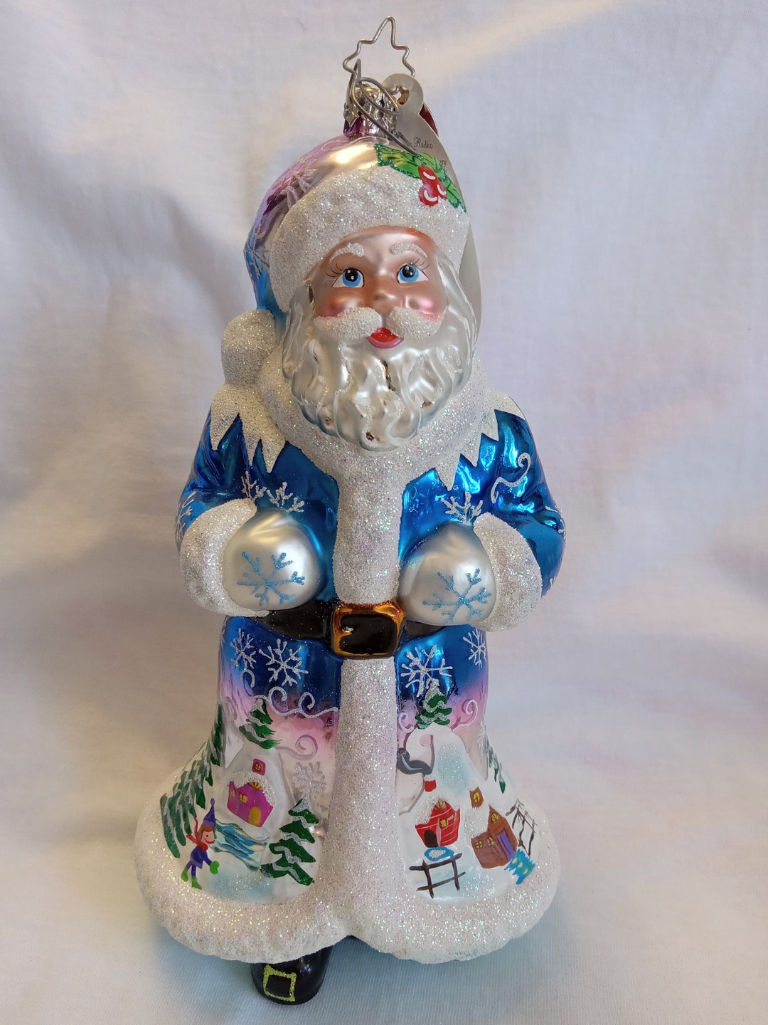 Christopher Radko "snow Nick" Glass Ornament - Etsy