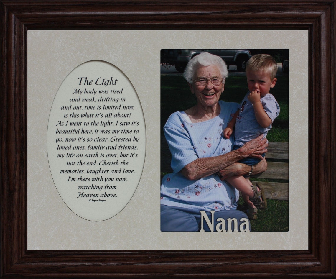 8x10 THE LIGHT Photo & Poetry Frame Holds a Portrait 5x7 - Etsy