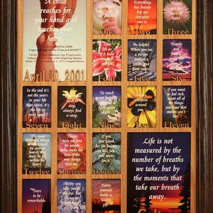 12x16 Personalized Age Progression Frame With Name - Birth to Eighteen ...