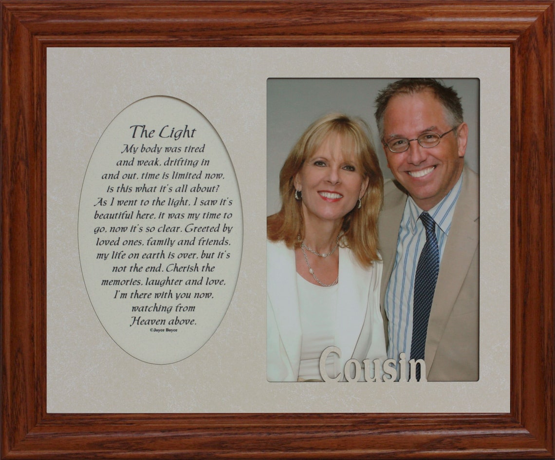 8x10 THE LIGHT Photo & Poetry Frame Holds a Portrait 5x7 - Etsy