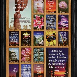 12x16 Personalized Age Progression Frame With Name Birth to Eighteen ...