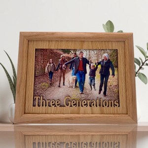 Jumbo 5x7 Landscape Generations Picture Frame ~three Generations, Four ...