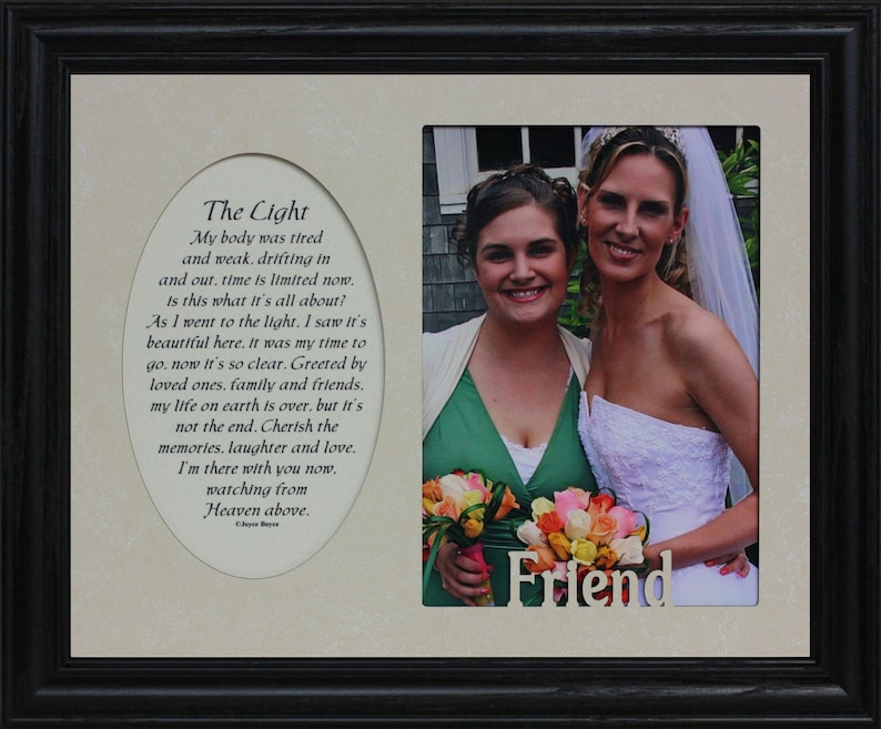 8x10 THE LIGHT Photo & Poetry Frame Holds a Portrait 5x7 - Etsy