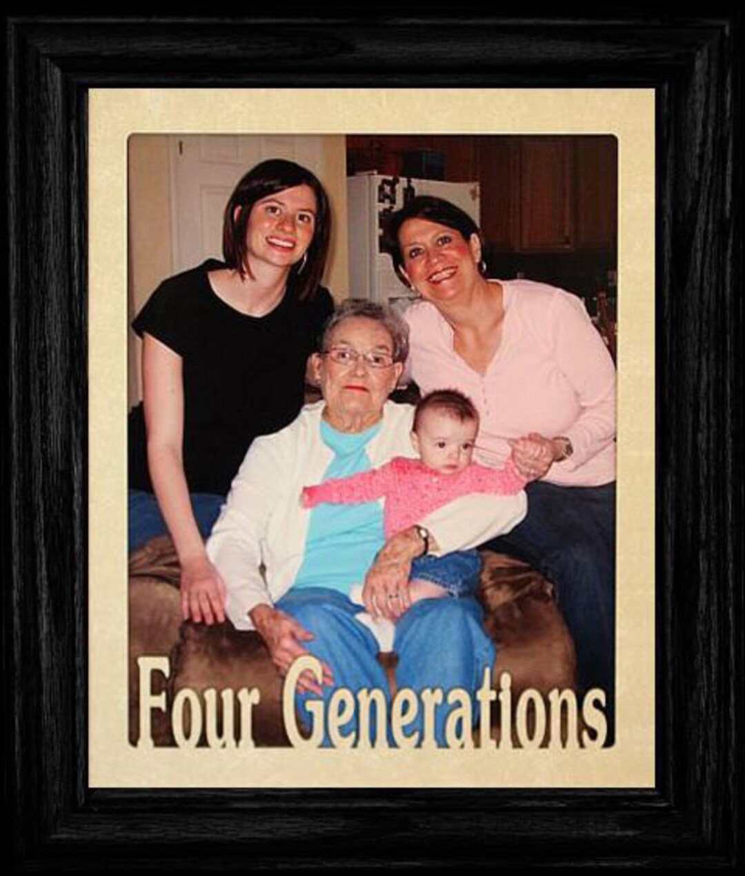 8x10 GENERATIONS PORTRAIT Picture Frame Three Generations, Four ...