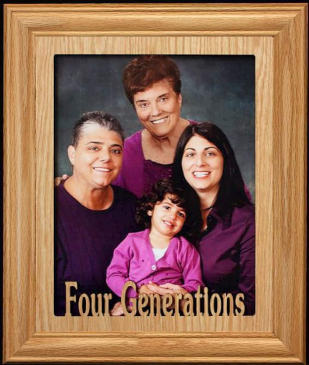 8x10 JUMBO GENERATIONS Portrait Picture Frame Three Generations, Four ...