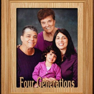 8x10 JUMBO GENERATIONS Portrait Picture Frame Three Generations, Four ...