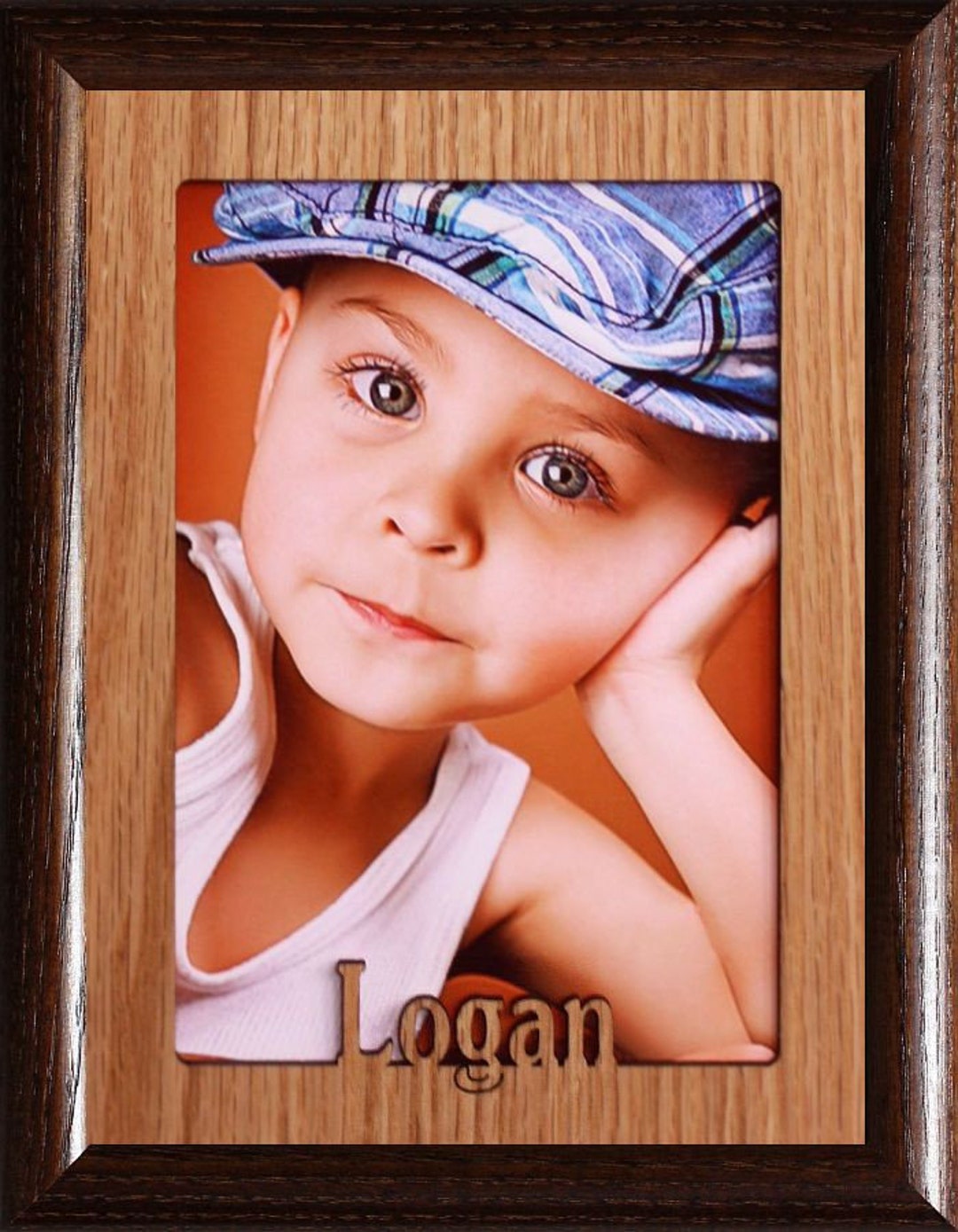 Jumbo 5x7 Personalized Photo Frame: Custom Name, Text, Date Frame Your ...