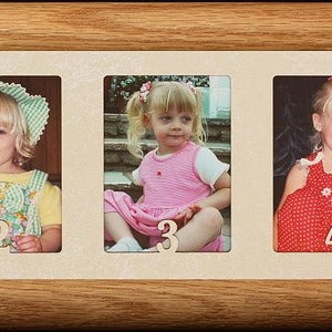 BABY'S FIRST FIVE Years Picture Collage Photo Frame Holds Five 2x3 ...