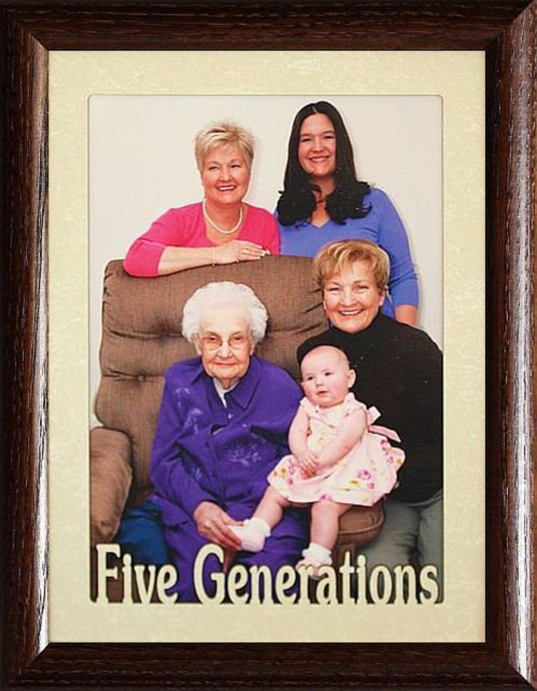5x7 JUMBO GENERATIONS Picture Frame, 3 Generations, 4 Generations, or 5 ...