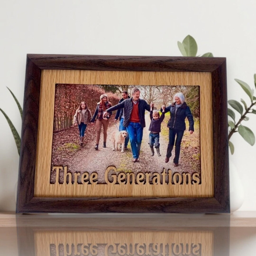 Jumbo 5x7 Landscape Generations Picture Frame ~three Generations, Four ...