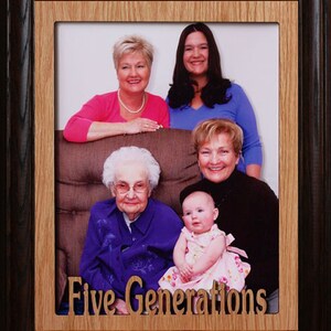 8x10 JUMBO GENERATIONS Portrait Picture Frame Three Generations, Four ...
