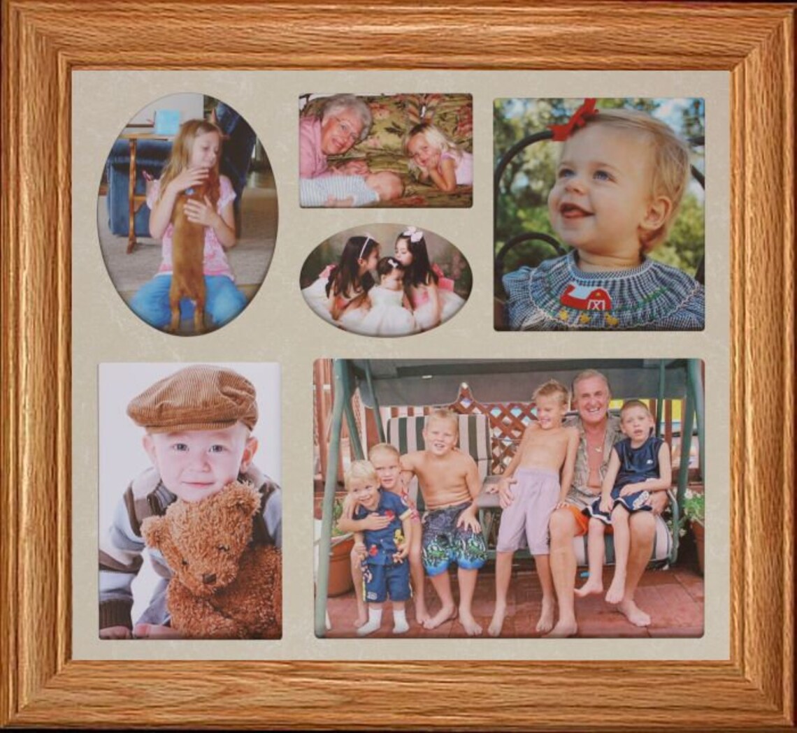 Multi-6-opening COLLAGE Cream Mat and Frame Wonderful Gift - Etsy