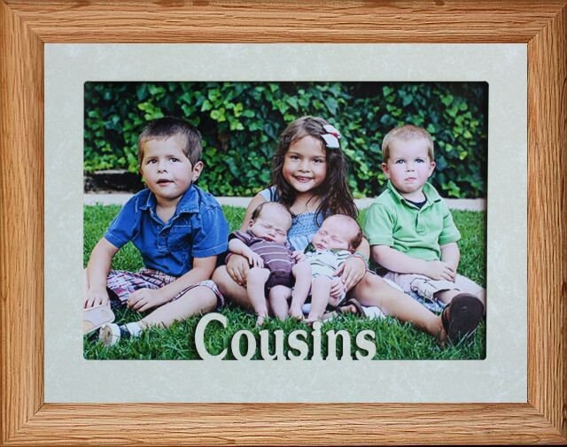 5x7 JUMBO COUSINS Photo Frame Holds a 5x7 Photo A - Etsy