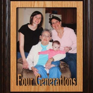 8x10 GENERATIONS Portrait Picture Frame Three Generations, Four ...