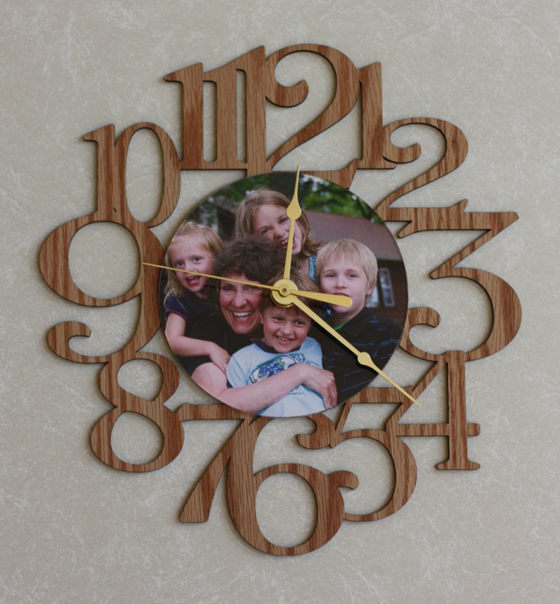 PERSONALIZED PHOTO Wall Clock KIT You Customize With Your | Etsy
