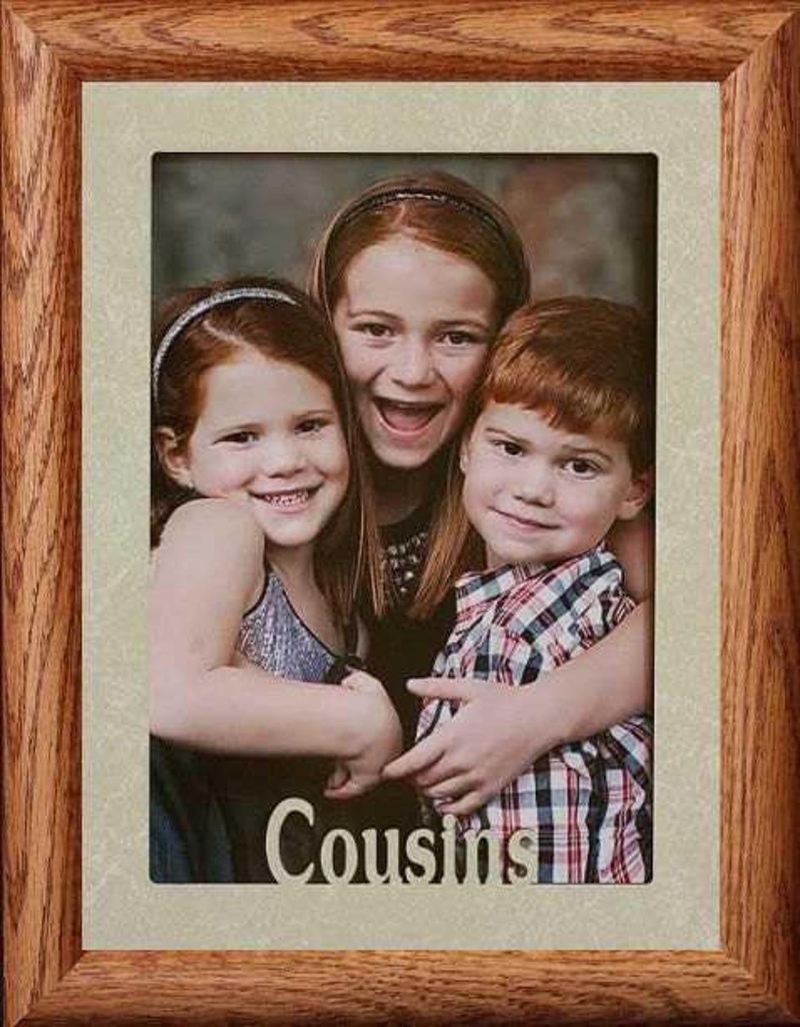 5x7 JUMBO ~ COUSINS Photo Frame ~ Holds a 5x7 Photo ~ A Keepsake ...