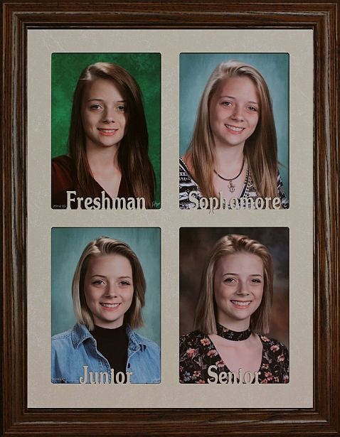 12x16 QUAD Freshman-Sophomore-Junior-Senior Graduation Photo | Etsy