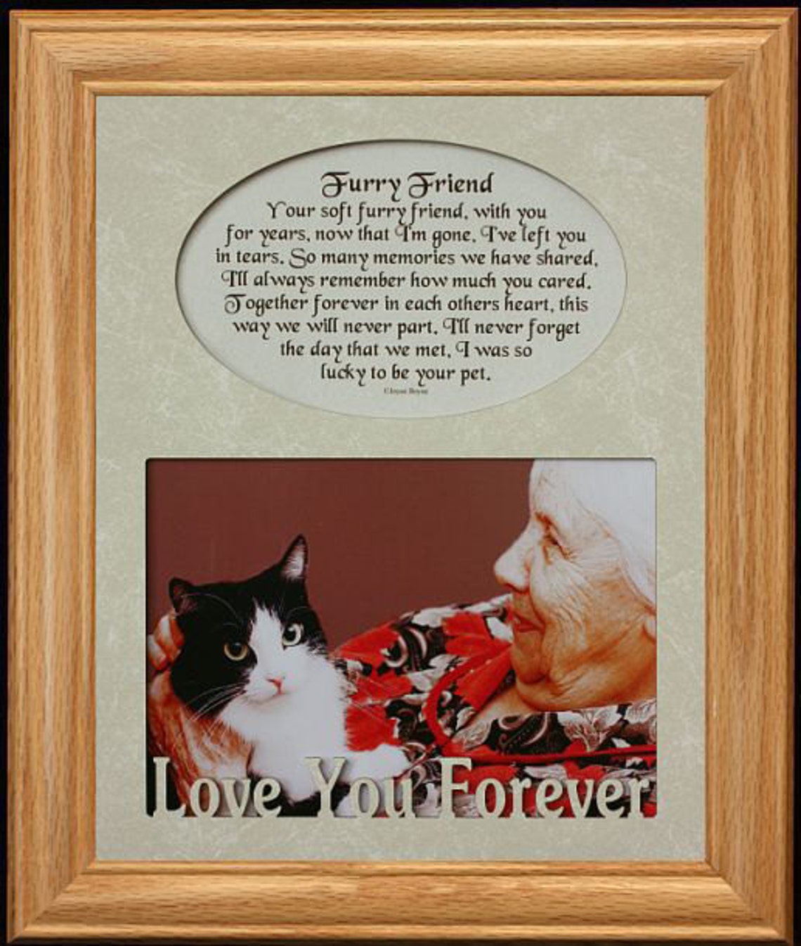 8x10 A Loving Pet/furry Friend Laser & Poetry Frame Holds a - Etsy