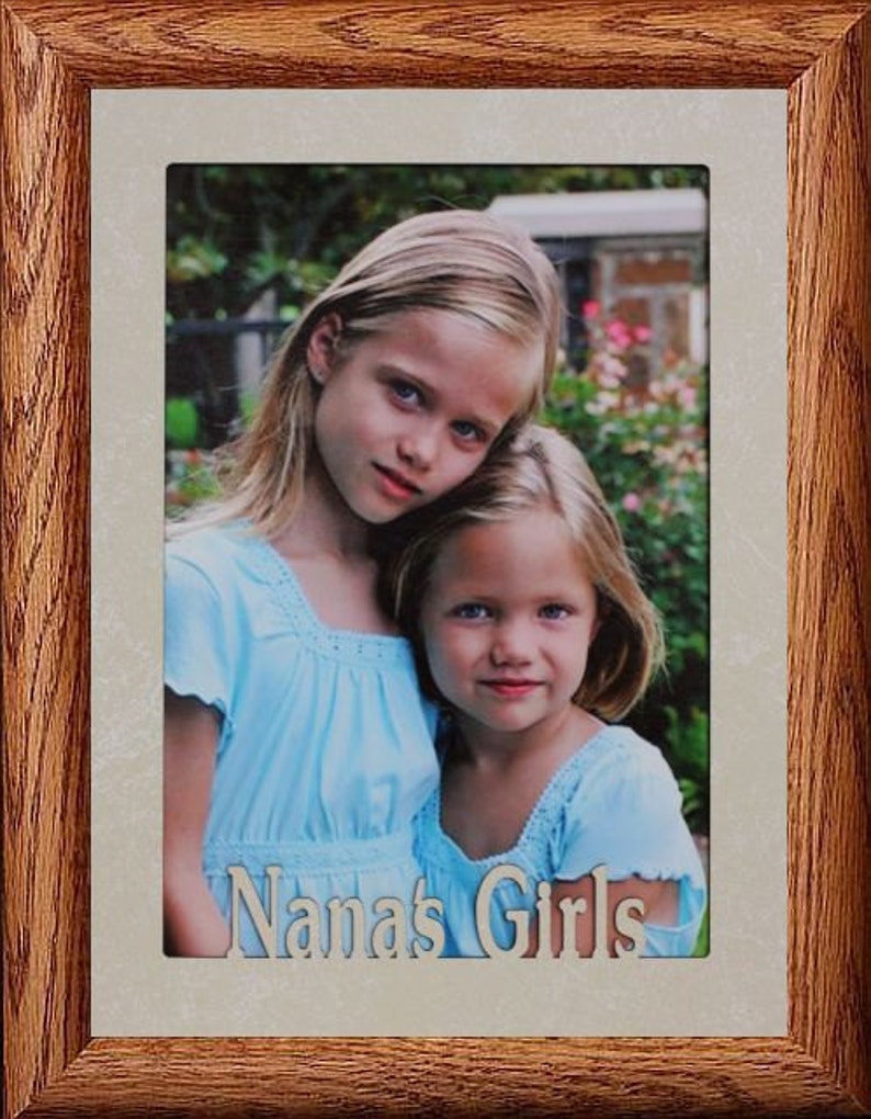 5x7 JUMBO NANA'S GIRLS Photo Frame Holds a 5x7 Photo - Etsy