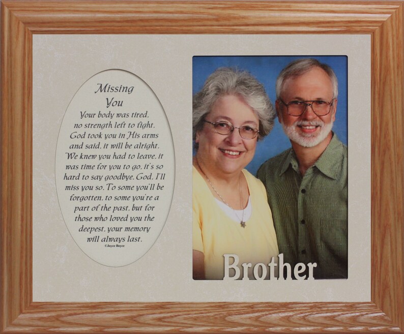 8x10 MISSING YOU Photo & Poetry Frame Holds a Portrait 5x7 - Etsy
