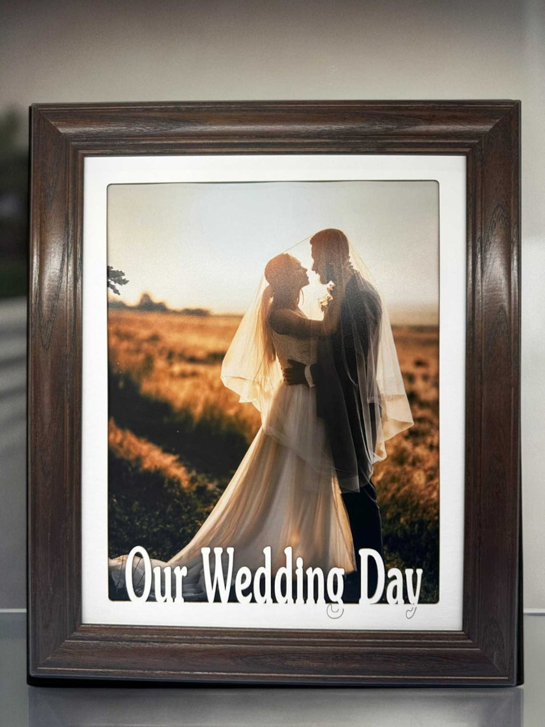 Personalized 8x10 Wedding Day Frame - "our Wedding Day" - Custom ...