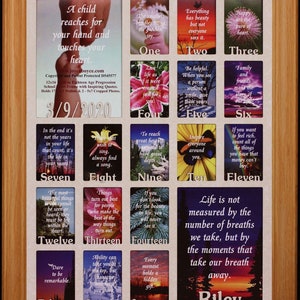 12x16 Personalized Age Progression Frame With Name Birth to Eighteen ...