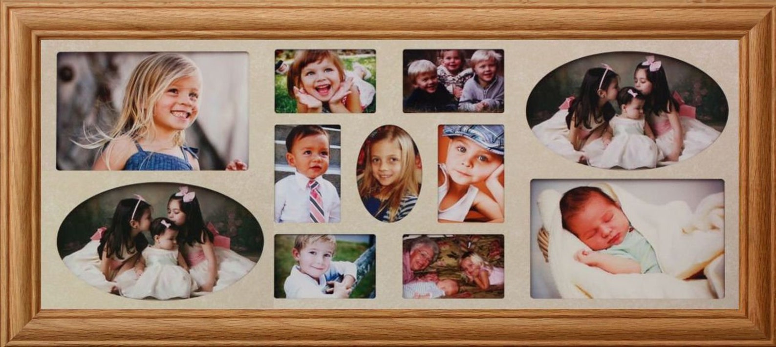 8x20 MULTI-OPENING Cream Mat Collage Frame Holds Four 4 - Etsy