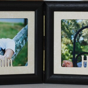 PERSONALIZED Double Hinged Portrait or Landscape Frame With - Etsy