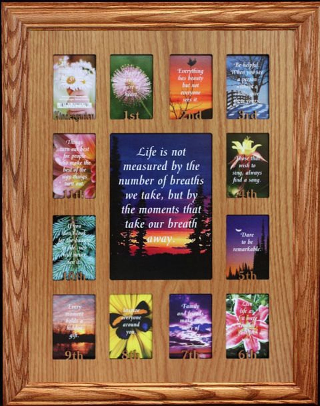 12x16 School Years Picture Frame Collage ~ Choice of Mat and Frame ...