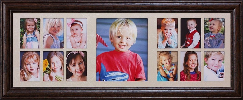 7x20 13-opening Portrait Collage Picture Frame Laser Cut | Etsy