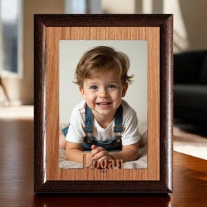 Jumbo 5x7 Personalized Photo Frame: Custom Name, Text, Date Frame ...