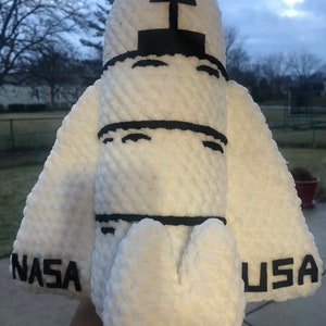 Digital Space Shuttle Crochet Pattern, DIY Space Ship Toy, Space ...