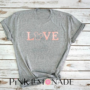 Love Mickey T-shirt. Mickey Shirt. Theme Park Shirt. Womens T-shirt ...