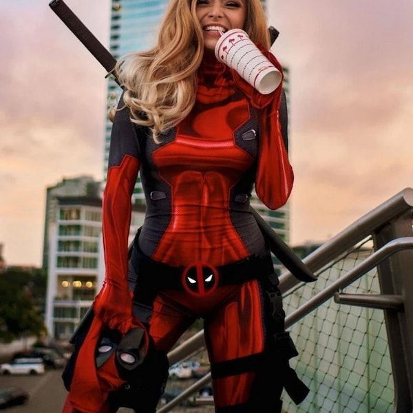 Deadpool Costume Adult - Etsy