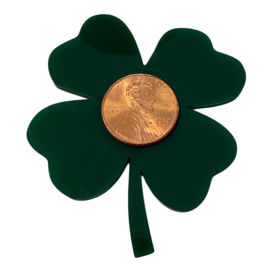 Acrylic Four Leaf Clover Penny Holder St Patrick's Day Gift - Etsy ...