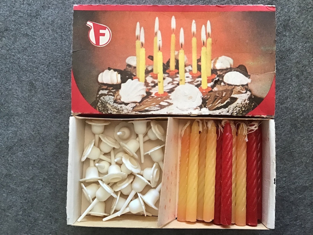 Soviet Birthday Candles.vintage Cake Candles. - Etsy