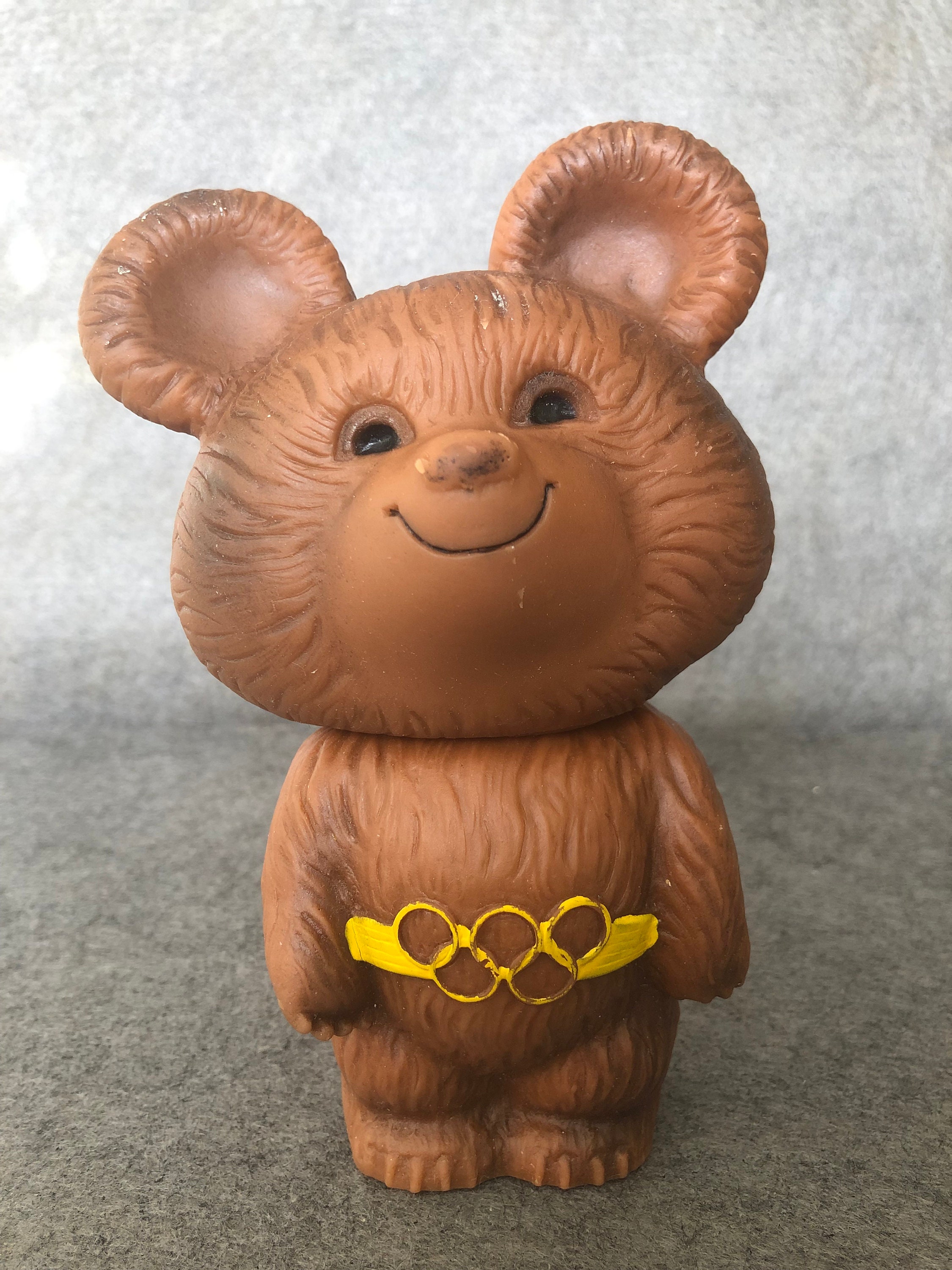 Vintage Soviet Rubber Olympic Mascot Misha 1980. - Etsy