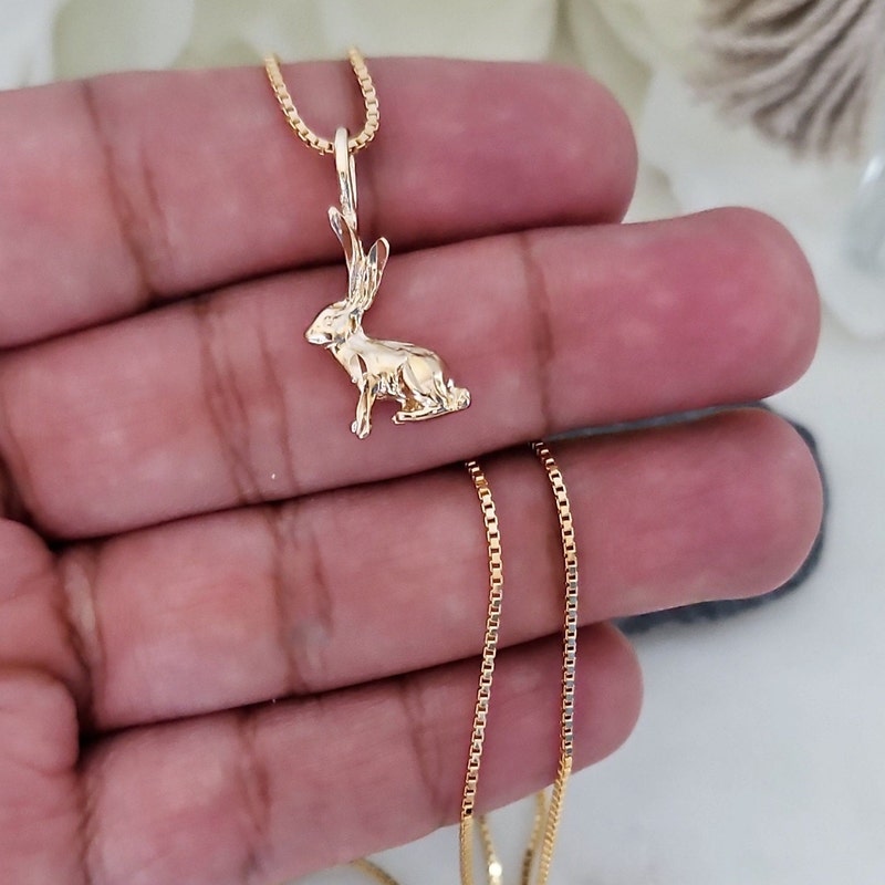 Rabbit Necklace - Etsy