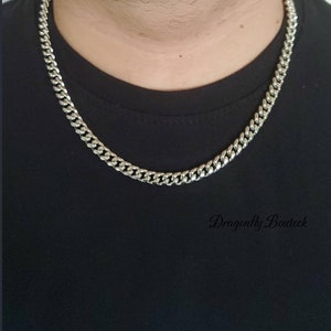 Thick Cuban Link Chain, Thick Silver Chain, Silver Curb Chain, Curb ...