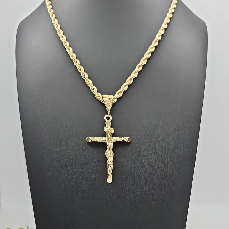 4 Inch Gold Crucifix Cross - Etsy