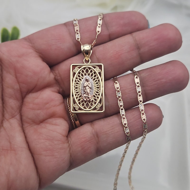 Virgin Mary Necklace - Etsy