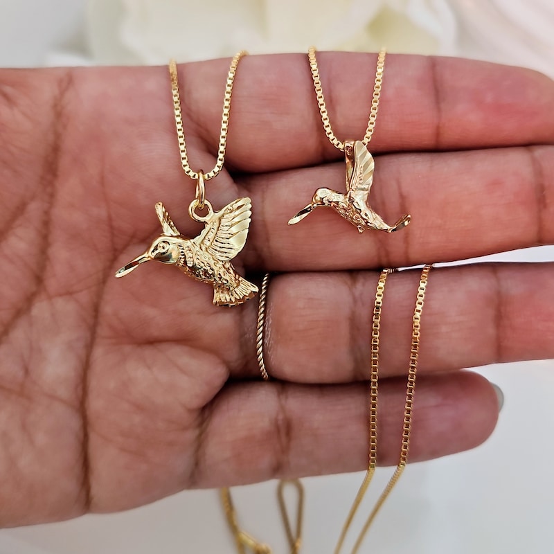 Hummingbird Necklace - Etsy
