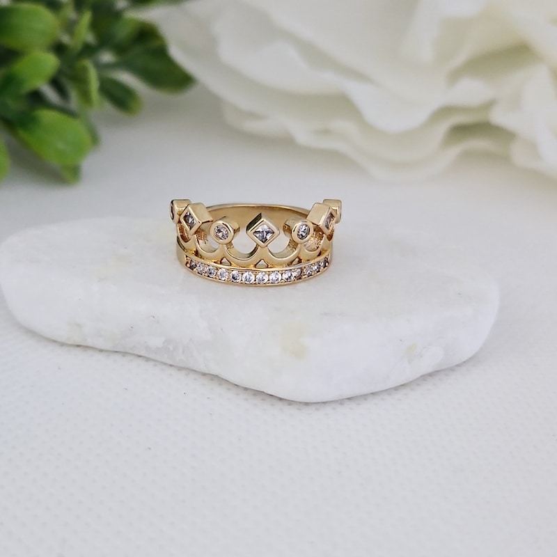 Crown Ring - Etsy